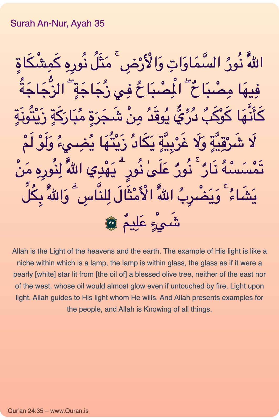 Guidance and Light in Islam
